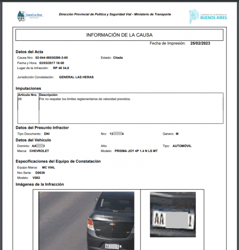 Consulta de multas provincia de Buenos Aires - MULTAS 0
